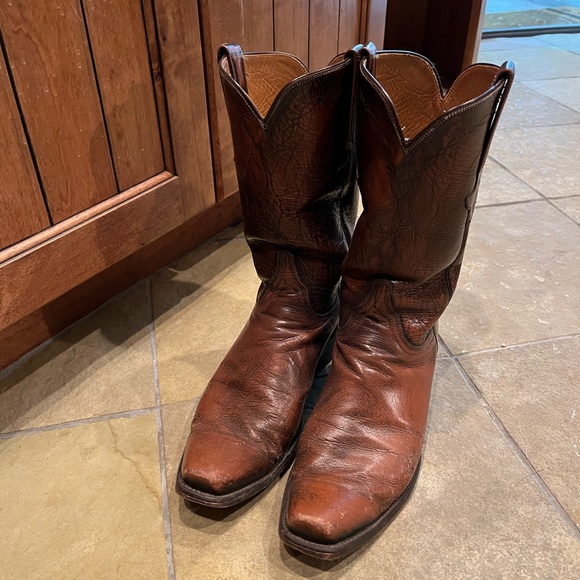 Lucchese | Shoes | Lucchese Mens Leather Cowboy Boots | Poshmark